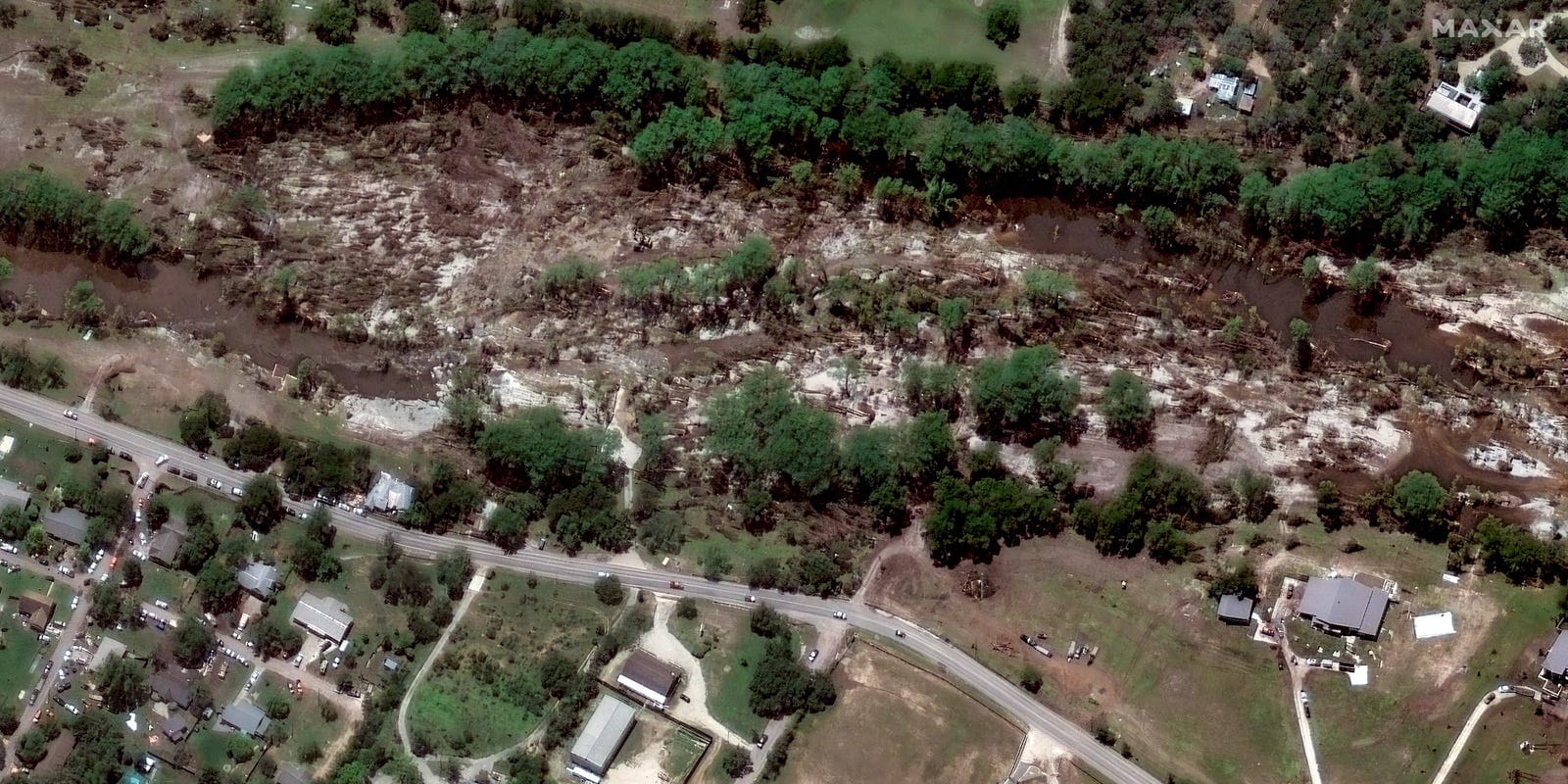 Devastating flooding at Camp Mystic in Texas seen in before and after ...