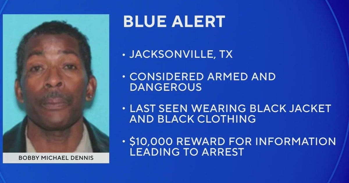 Blue alert issued for man who allegedly shot an officer in East Texas ...